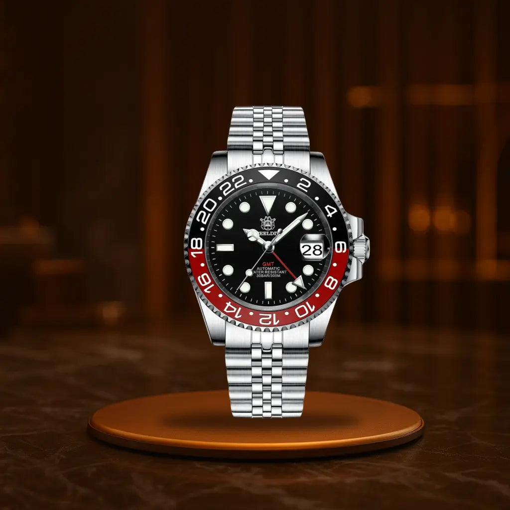 Rotterdam GMT Watch – Stainless Steel, Sapphire Crystal